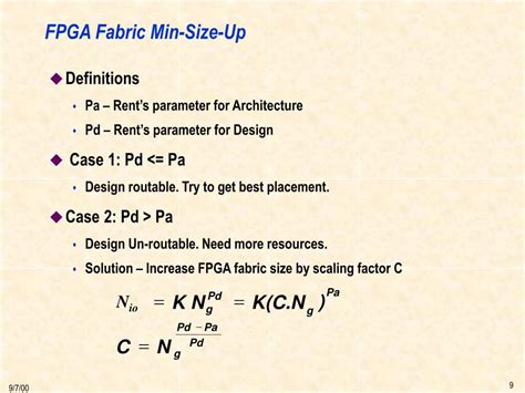 PPT Interconnect Complexity Aware FPGA Placement Using Rents Rule PowerPoint Presentation