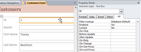 Access Creating Forms