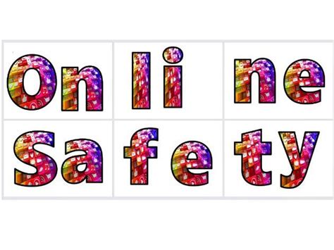 New Topic Title Online Safety Display Lettering Whole Alphabet Numbers Signs Instant Classroom