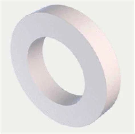 White Ptfe Soled Tapered Spacer For Automotive Industry Size 20mm At