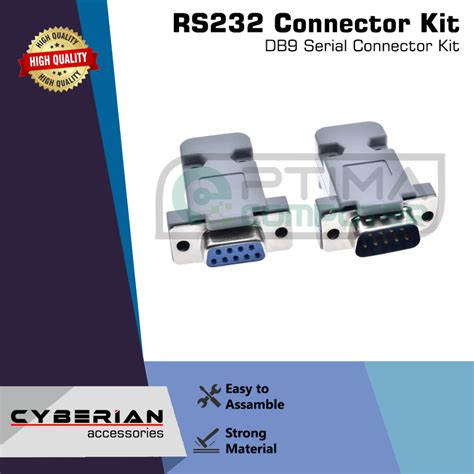 jual konektor rs232 db9 solder kit 1 pcs shopee indonesia