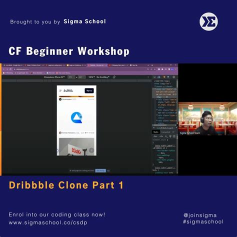 Sigma School On Linkedin Codingworkshop Beginnercoding Webdevelopment Html Css Dribbbleclone