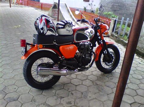 Modifikasi Cb Dream Modif Orange Colour Inspiration All Motor Classic And Modern Style