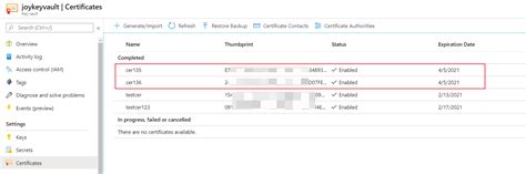 Azure Use A Certificate In The Keyvault To Access Multi Tenant Application In Other Tenant