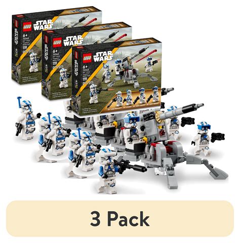 3 Pack Lego Star Wars 501st Clone Troopers Battle Pack Set 75345