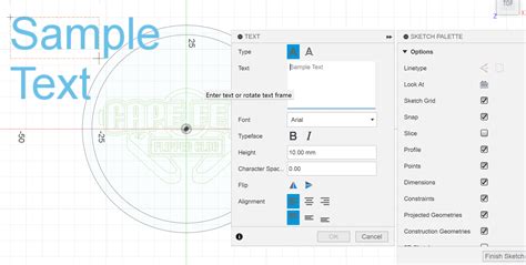 text on a path dialogue box not rendering properly autodesk community
