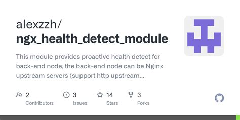 github alexzzh ngx health detect module this module provides