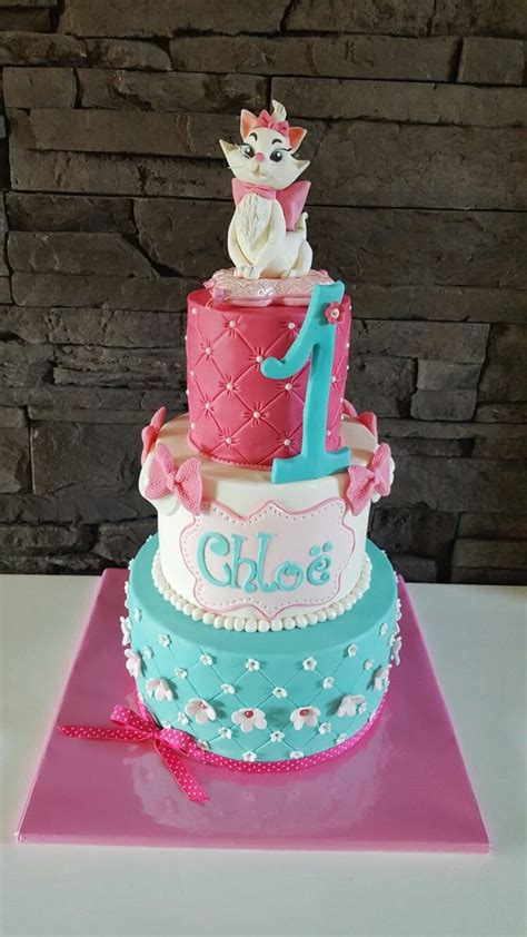 Aristocats Marie Cake Birthday Cake For Cat Fondant Cakes Birthday