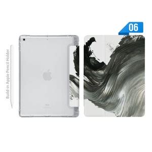 Ipad See Through Smart Case Leather Stand Cover With Pencil Holder For