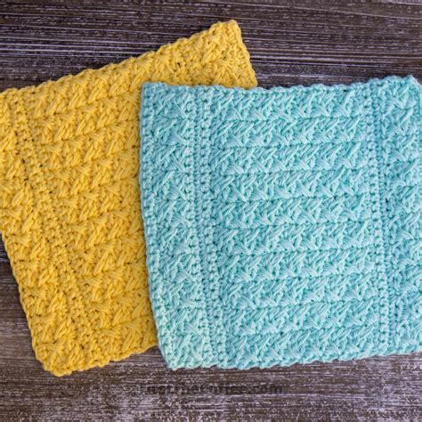 Spiked Crochet Cotton Dishcloth Pattern First The Coffee Crochet