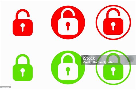 자물쇠 아이콘 잠금 및 잠금 해제 아이콘 세트 안전 보호 기호 자물쇠 자물쇠 기호를 닫았다가 엽니다 잠긴 자물쇠와 잠금 해제된
