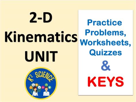 2 D Kinematics Unit Physics Course Bundle Practice Problems And Quizzes