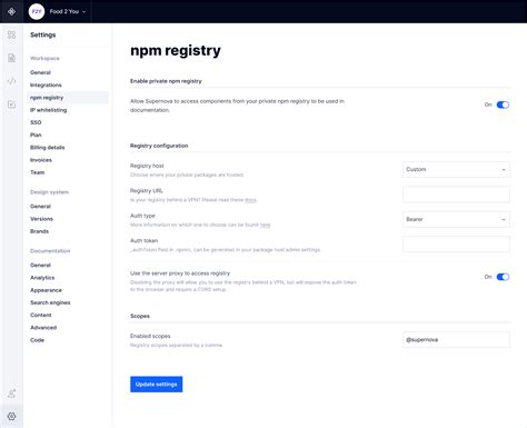 Private Npm Registry Made With Supernova