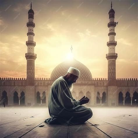 Muslim Praying Premium Ai Generated Image