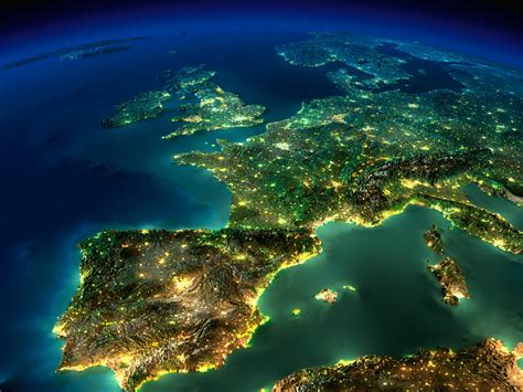 Earth At Night Wallpapers Top Free Earth At Night Backgrounds