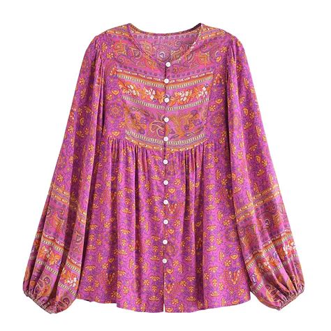 Boho Tops For Women Boho Top For Women Boho Blouse Maryam In Orange