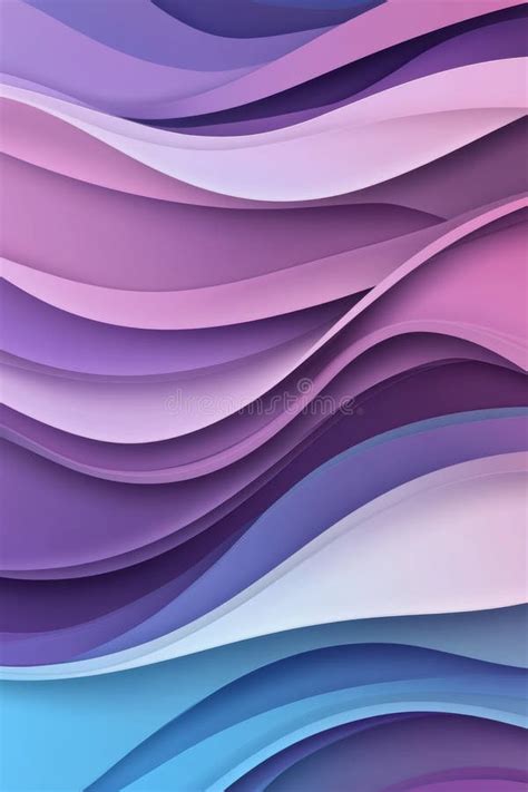 Flowing Waves Of Purple And Blue Create A Serene Abstract Backdrop In Soft Tones And Gradients