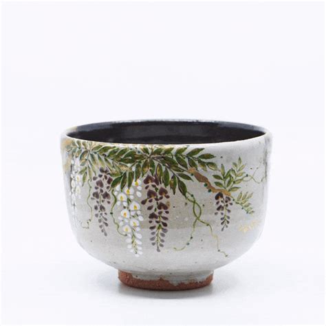 Matcha Japanese Tea Bowl Wisteria Shokunin Store