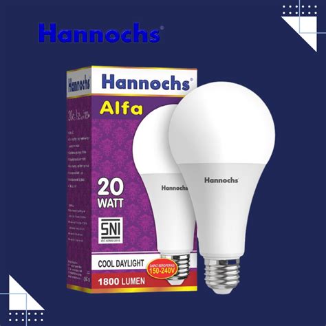 Jual Lampu Led Hannochs Alfa W Watt Putih Shopee Indonesia