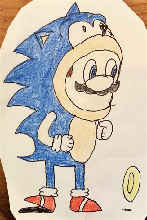 Is This Mario Wearing A Sonic Suit Or Sonic Eating Mario Rmario