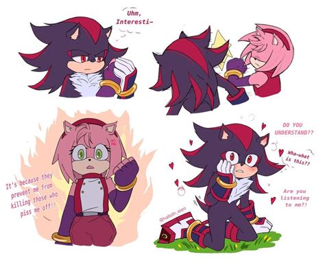 Rhael ⭐️comms Open⭐️ On Twitter Shadow And Amy Sonic Fan Characters
