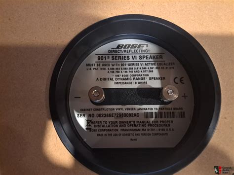 Bose 901 Series Vi Speaker Pair With Equalizer Photo 4773092 Canuck Audio Mart