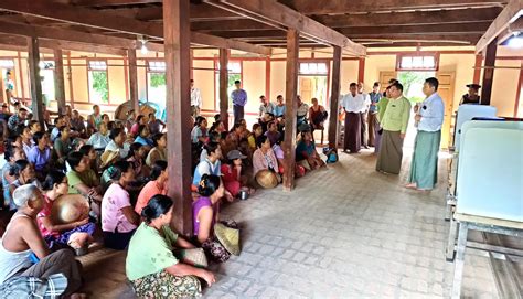 ကျွန်းလှမြို့နယ်၌ မြန်မာအီလက်ထရောနစ် မဲပေးစက်ဆိုင်ရာ အသိပညာပေးခြင်းနှင့