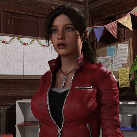 Claire Redfield Orphange Rescue 3d Render Digital Art By Jdsg90
