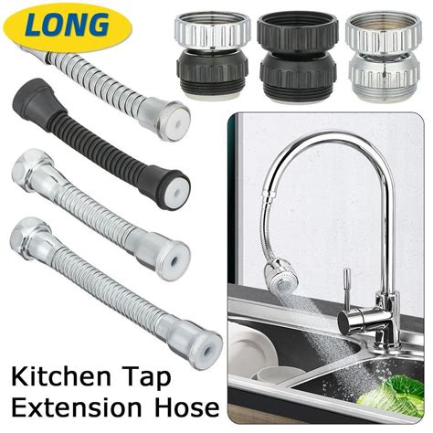 Lonngzhuan Kitchen Tap Extension Hose Stainless Steel Adjustment Shower