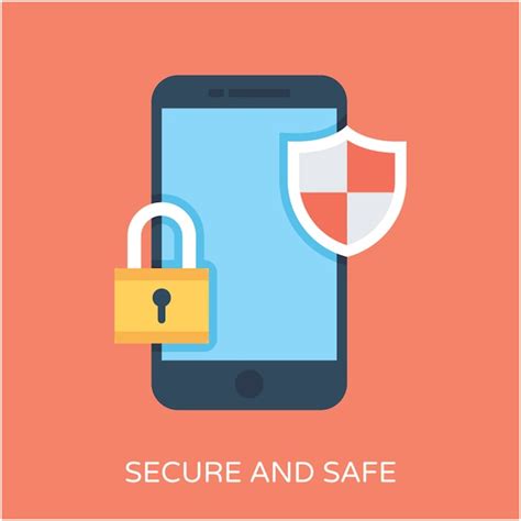 premium vector secure and safe flat vector icon