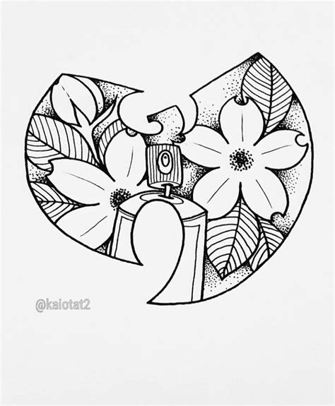 Wu Tang Logo Drawing