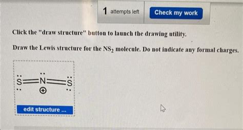 Solved Click The Draw Structure Button To Launch The