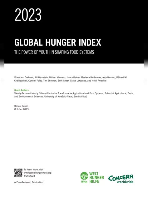 Global Hunger Index 2023 List PDF InstaPDF