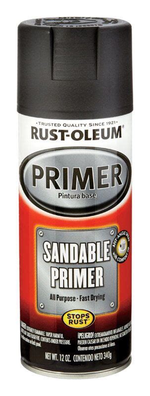 Rust Oleum Automotive Flat Black Automotive Sandable Primer Spray 12 Oz Storesintegrity