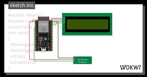 Soil Sensor Wokwi ESP STM Arduino Simulator