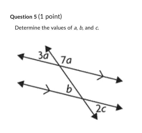 Question 5 1 Point Determine The Values Of A B