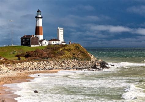 Montauk Point Lighthouse Guiding Lights Long Island New York By Rail
