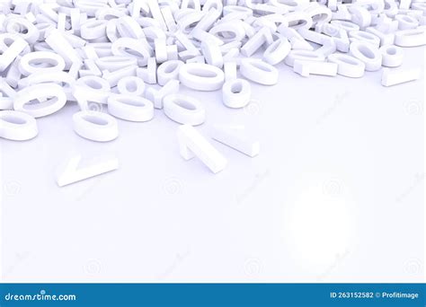 Scattered Binary Code Abstract Background Concept 3d Stock Illustration