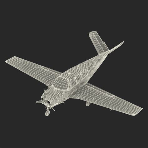 Civil Utility Aircraft Beechcraft Bonanza S35 V Tail 3 3d Model 3d