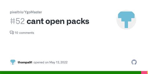 cant open packs · issue 52 · pixeltris ygomaster · github