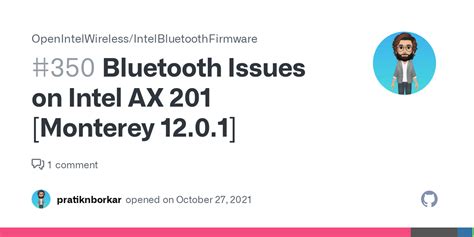 Bluetooth Issues On Intel AX Monterey Issue OpenIntelWireless