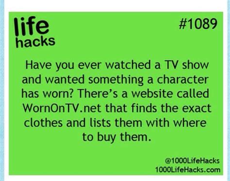 Get Your Favorite Tv Characters Wardrobe Life Hacks Websites 1000