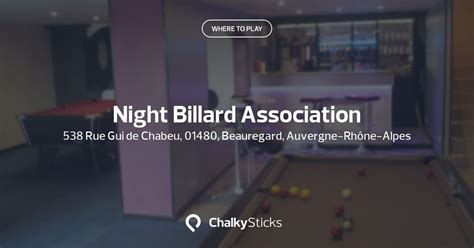 Night Billard Association Play Pool In Beauregard Auvergne Rhône Alpes Chalkysticks Find