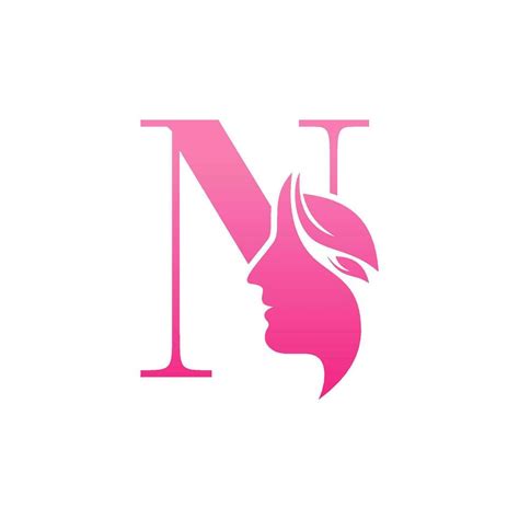 Initial N Face Beauty Logo Design Templates 26388004 Vector Art At Vecteezy