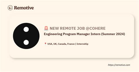 [hiring] Engineering Program Manager Intern Summer 2024 Cohere