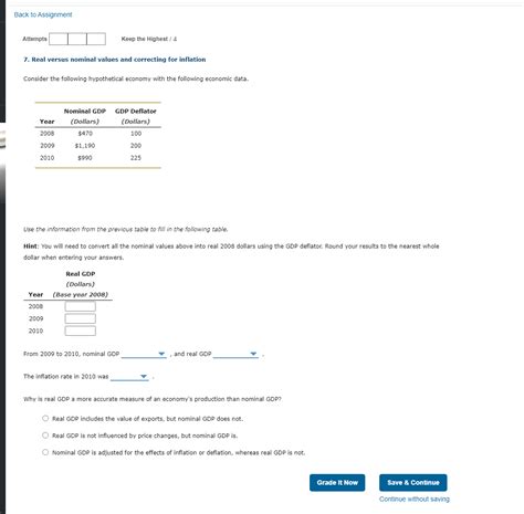 Solved Attempts Keep The Highest 4 7 Real Versus Nominal