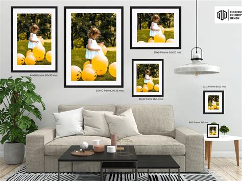 16x20 Frame With 11x14 Mat Open 11 X 14 Photo 16 X 20 Frames — Modern