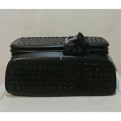 Jual Keyboard Logitech 100 Ps2 Siap Pakai Shopee Indonesia