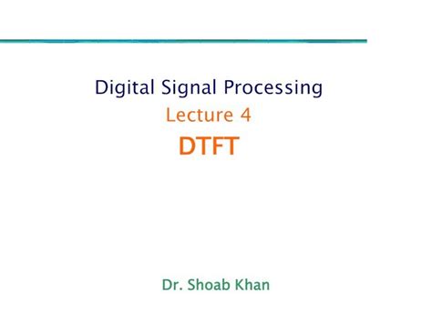 Pdf Discrete Time Fourier Transform Finite Fourier Series Dokumentips