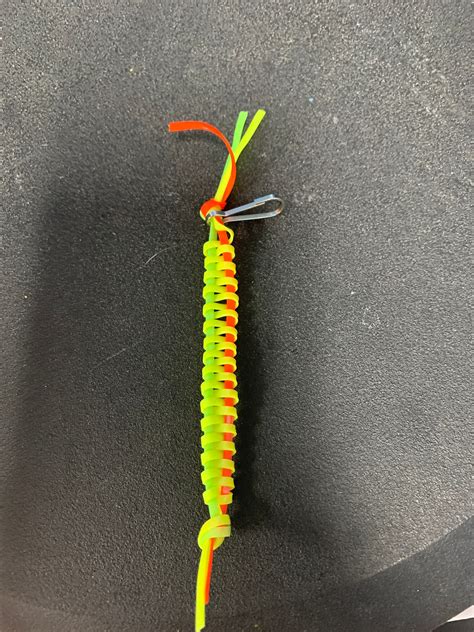 Zipper Boondoggle Keychain 3 String Etsy